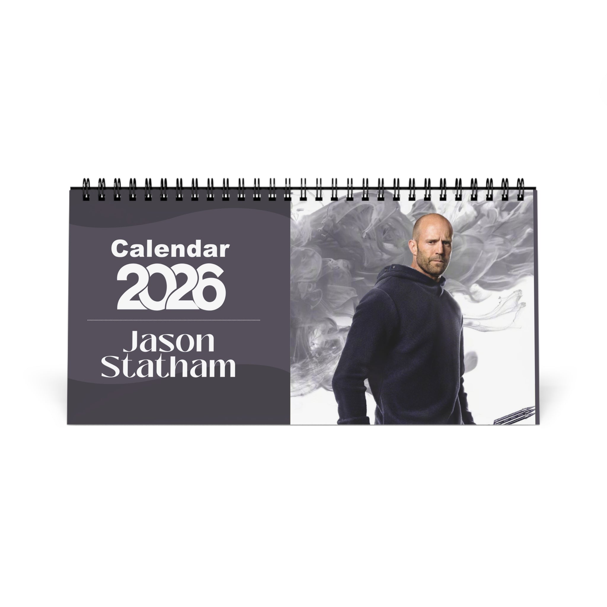 Jason Statham 2026 Desk Calendar | Celebrity Spiral Bound Photo Calend ...