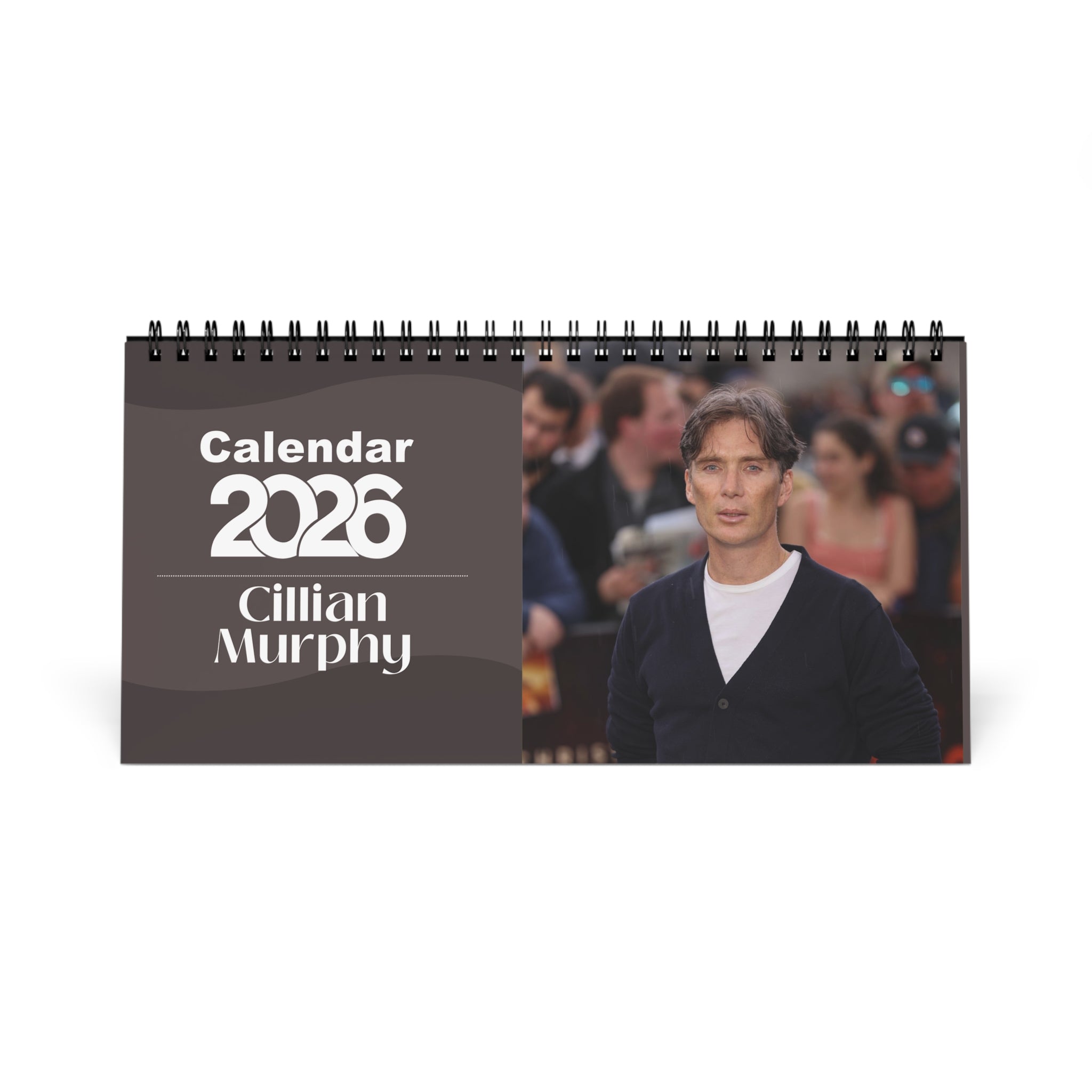 Cillian Murphy 2026 Desk Calendar | Premium Spiral Bound Celebrity Pho ...
