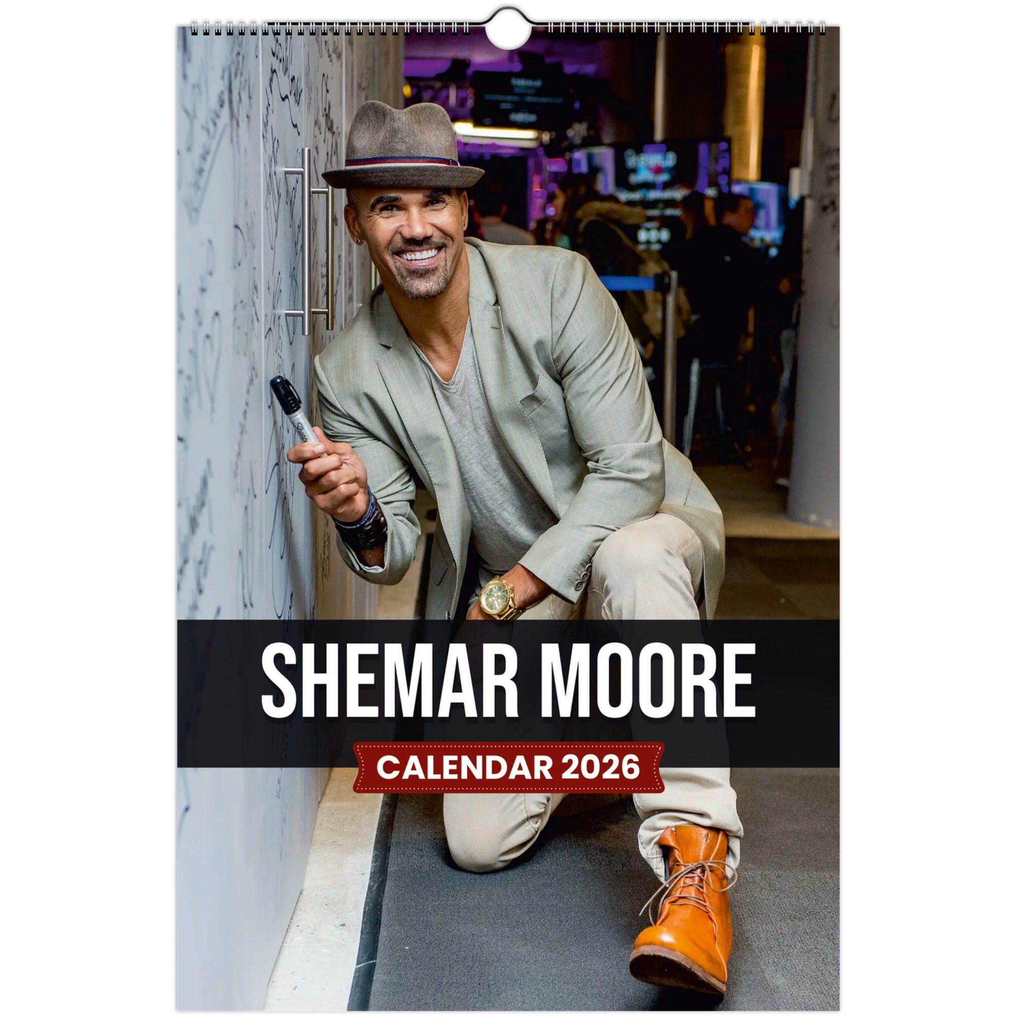 Shemar Moore 2026 Wall Calendar – Premium Actor Calendar for Fans, Hol ...