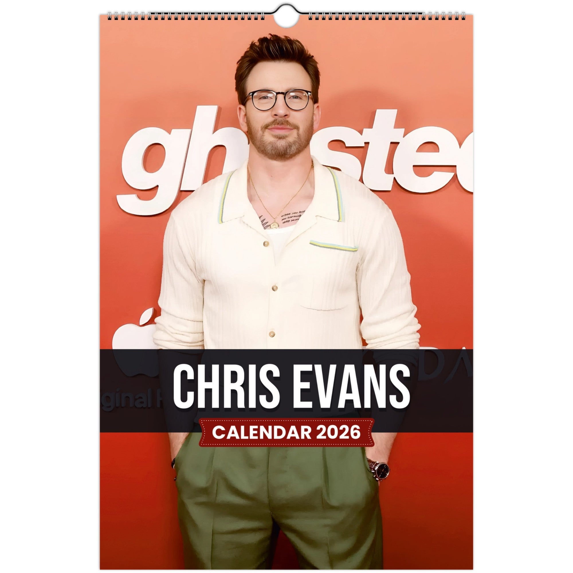 Chris Evans 2026 Wall Calendar – Premium Actor Calendar for Fans, Holl ...
