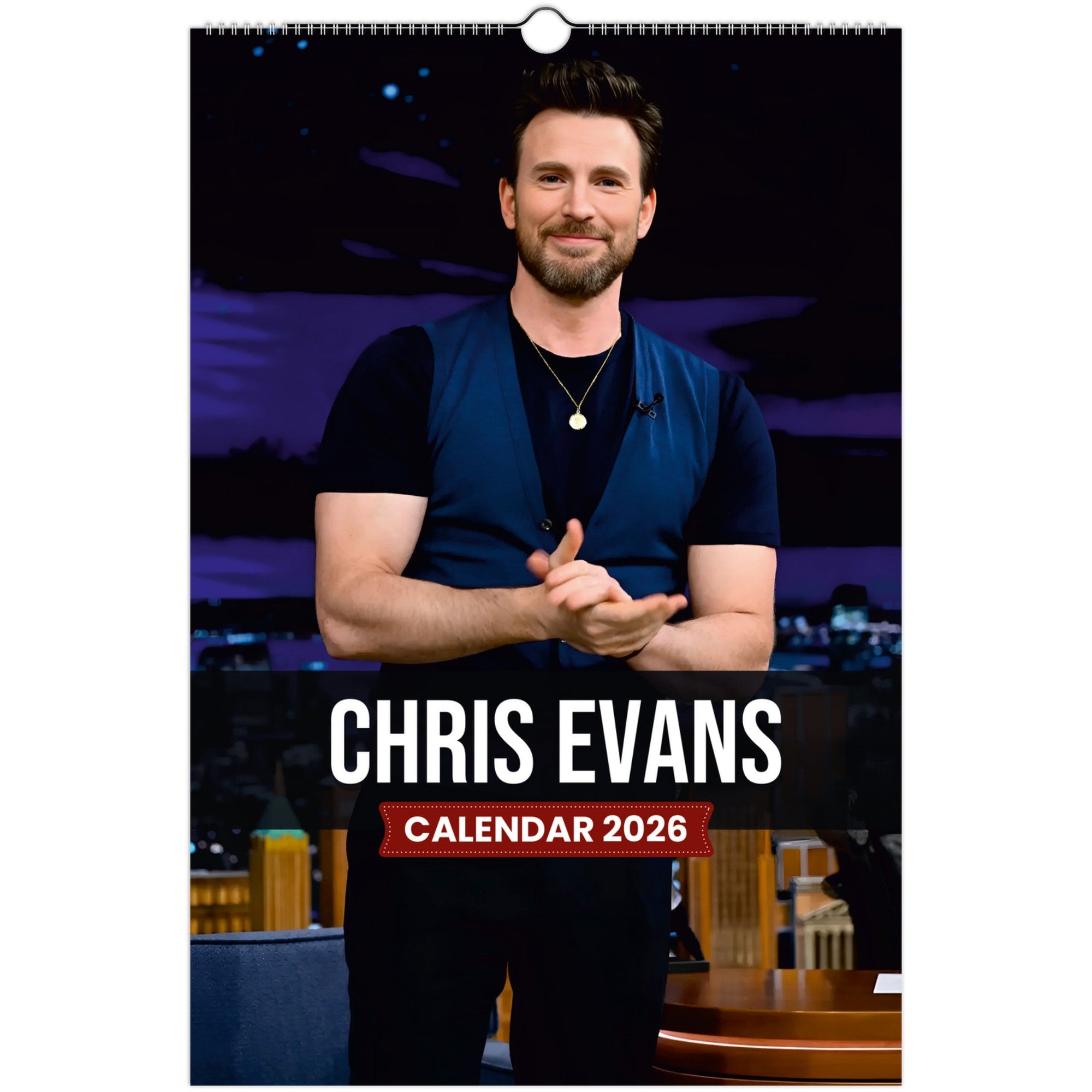 Chris Evans 2026 Wall Calendar – Premium Actor Calendar for Fans, Holl ...