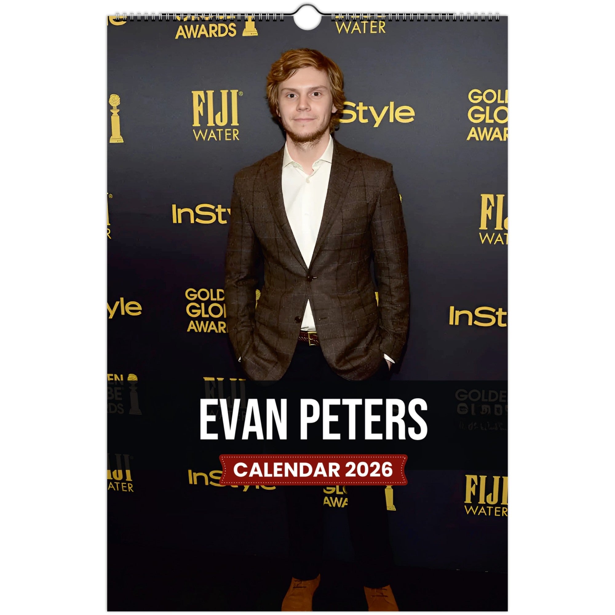 Evan Peters 2026 Wall Calendar – Premium Actor Calendar for Fans, Holl ...